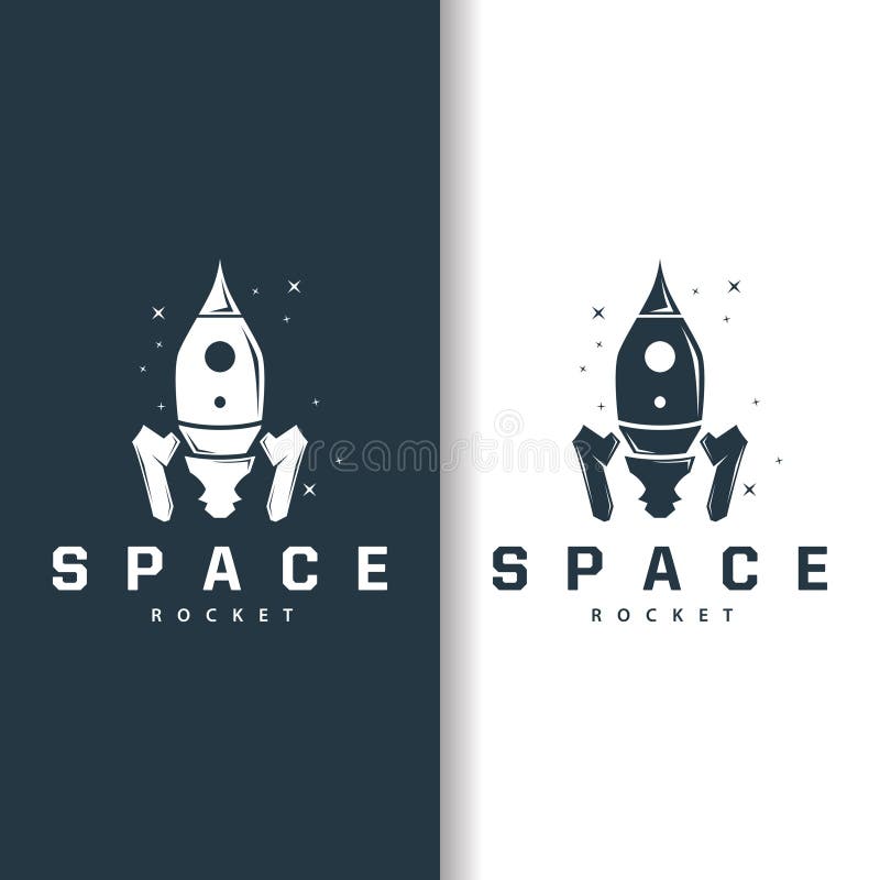 Space Rocket Logo Design, Space Vehicle Technology Vector, Simple ...