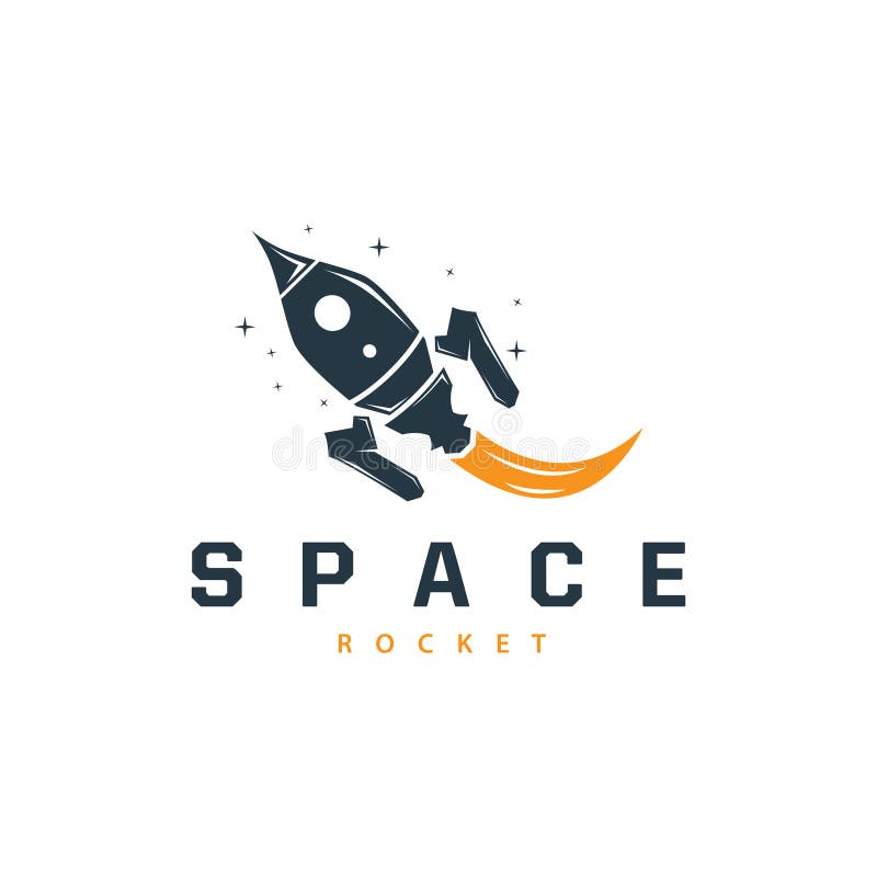 Space Rocket Logo Design, Space Vehicle Technology Vector, Simple ...
