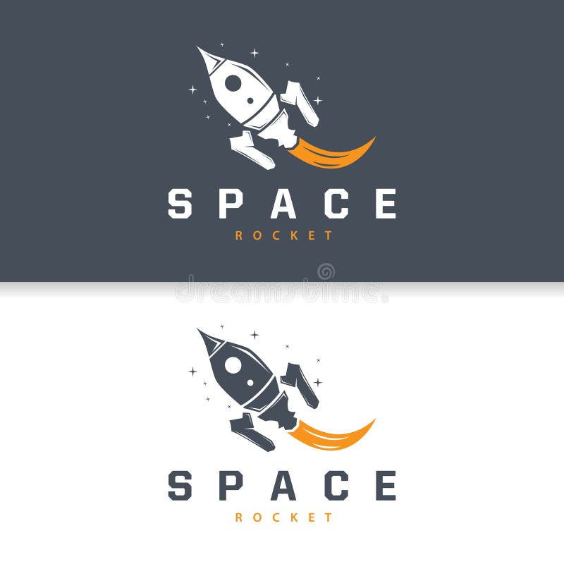 Space Rocket Logo Design, Space Vehicle Technology Vector, Simple ...