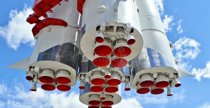 Space rocket nozzles editorial stock image. Image of yuri - 270536249