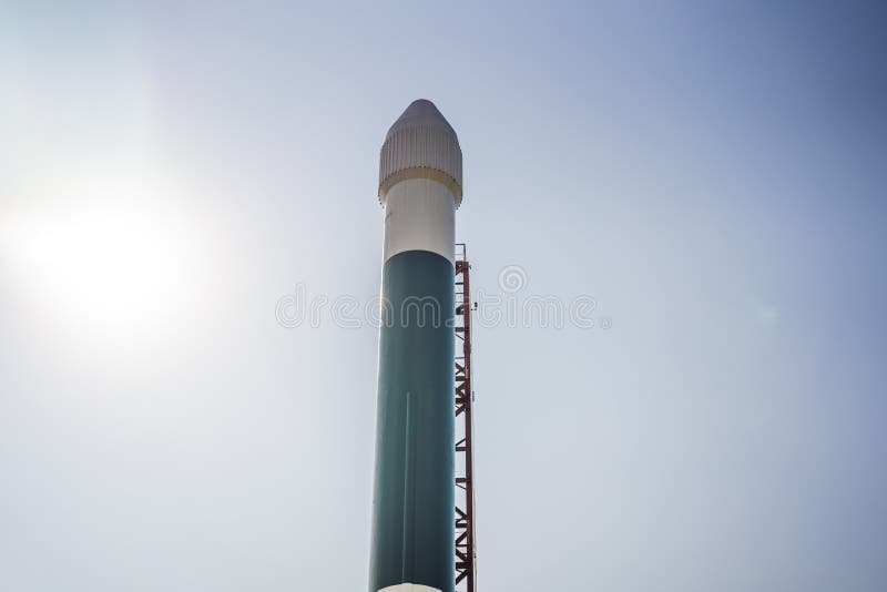 Space Rocket Ready To Launch into Space Stock Image - Image of fire ...