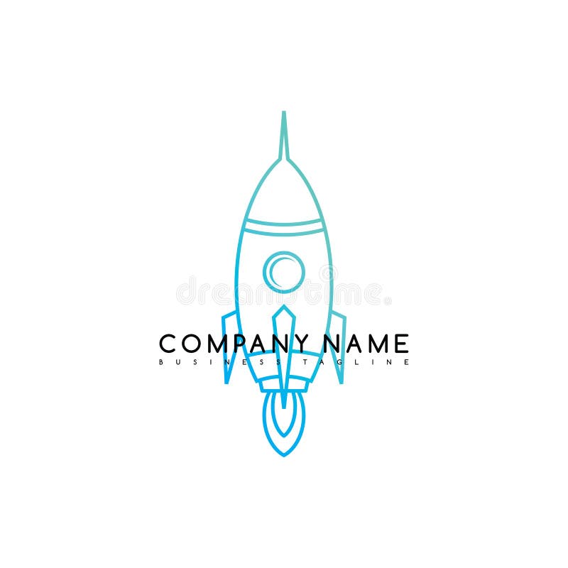 Space Rocket Shuttle Brand Logo Template Logotype Stock Vector ...