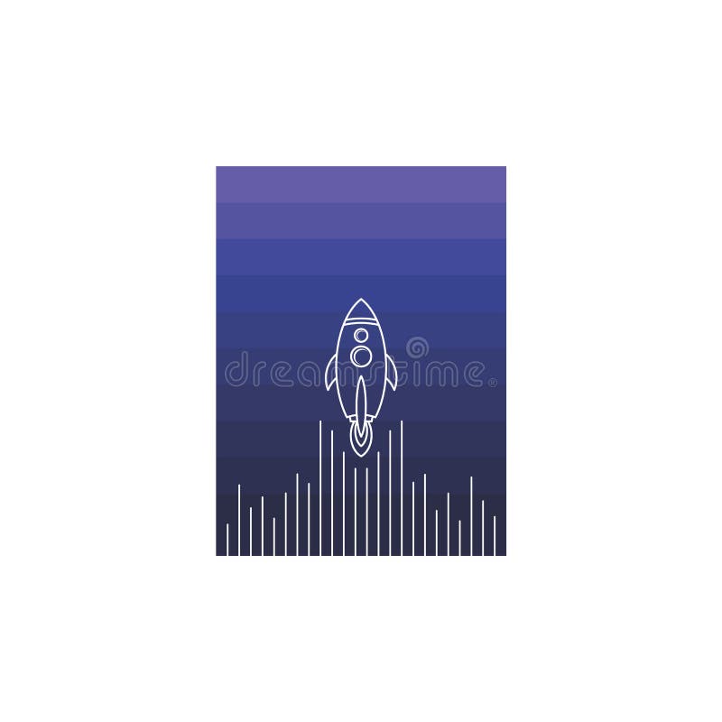 Space Rocket Shuttle Ship Sign Logo Logotype Vector Stock Illustration ...