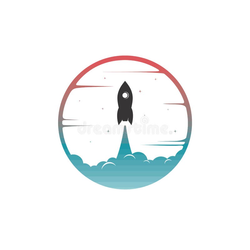 Space Rocket Shuttle Ship Sign Logo Logotype Vector Stock Vector ...
