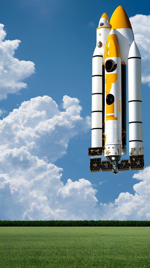 Space Exploration, Human Technology, Space Station, Space Rocket Stock ...