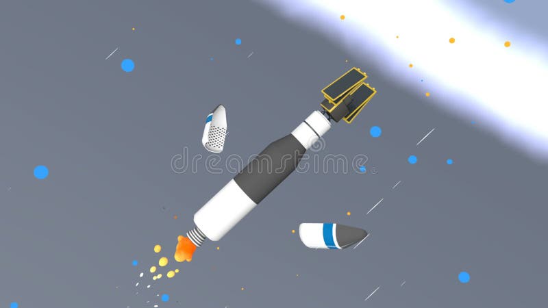 Space Rocket In Stages