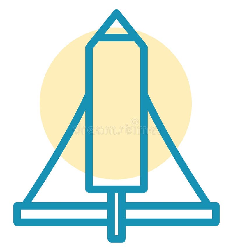 Space rocket, icon stock vector. Illustration of ship - 261369750