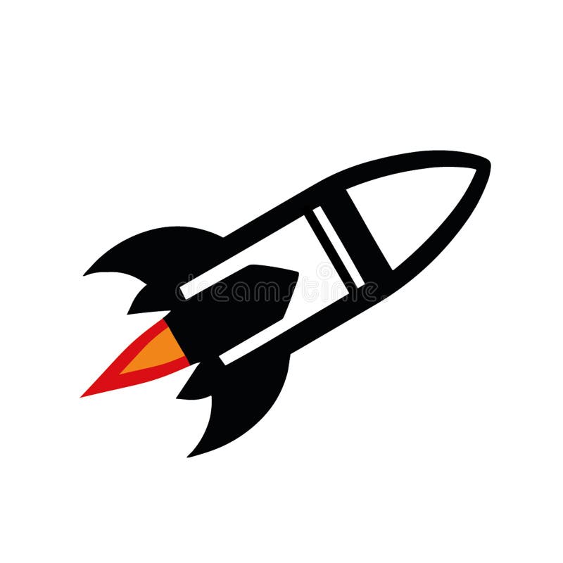 Space rocket - vector icon stock vector. Illustration of equipment ...