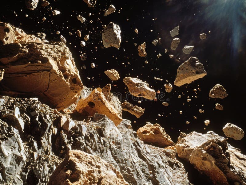 Space Rocks and Meteorites stock image. Image of planetary - 363354215