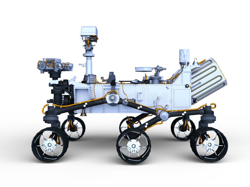 Space rover stock illustration. Illustration of white - 104370274