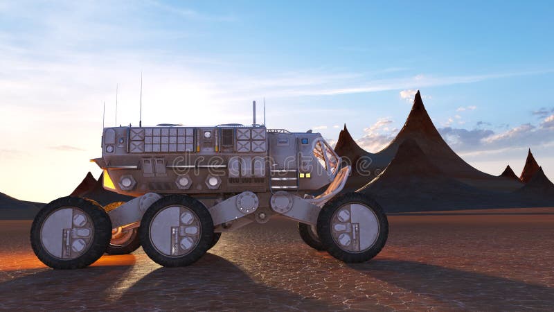 Space rover stock illustration. Illustration of exploration - 76263615