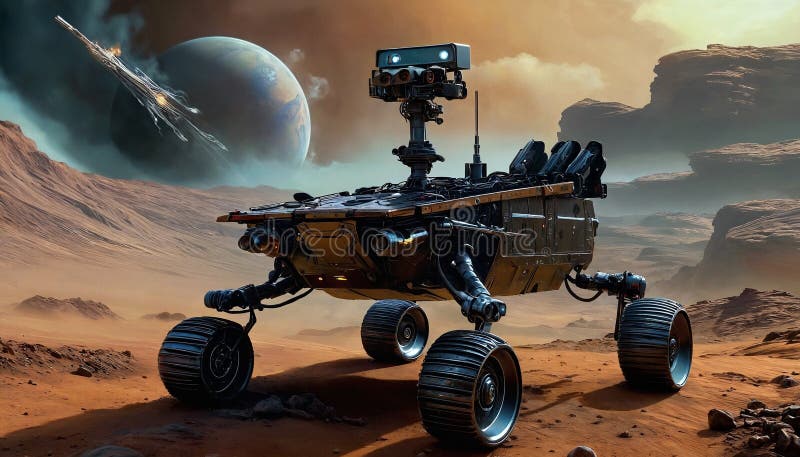 Space Rover Exploration, Navigating Uncharted Terrain of an Alien World ...