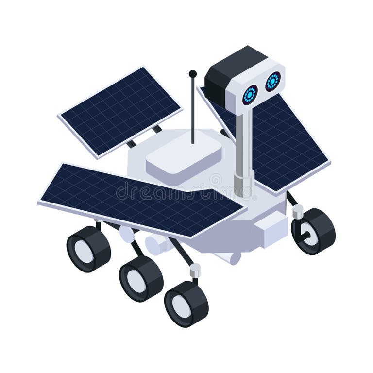Space Rover Icon stock vector. Illustration of spacecraft - 261726200