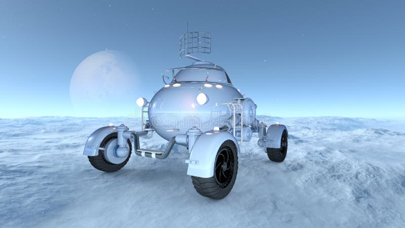 Space rover stock illustration. Illustration of vehicle - 59107256