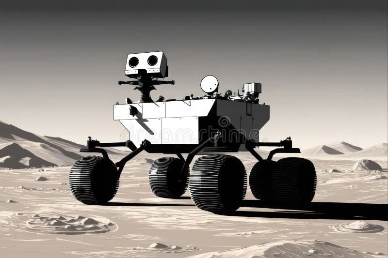 A Space Rover on the Surface of an Unknown Planet, Exploring a Unique ...