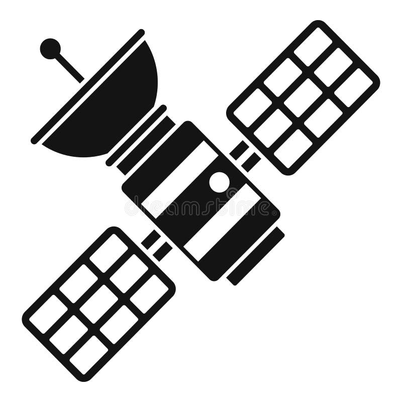 Panel Space Station Icon Simple Vector. Satellite Spaceship Stock ...