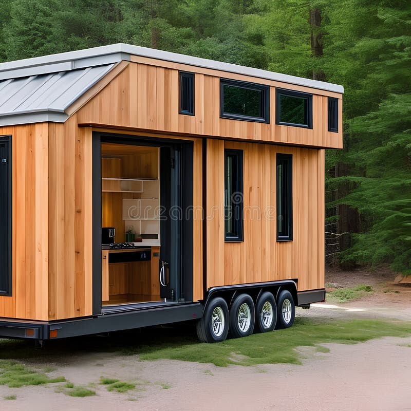 A Space-saving Tiny House with Clever Built-in Storage, Fold-out ...