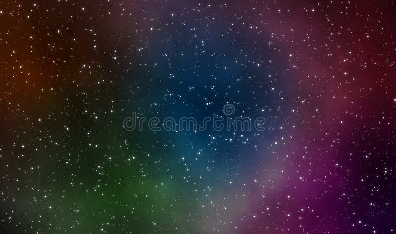 Spacescape Illustration Graphic Design Background Stock Illustration ...