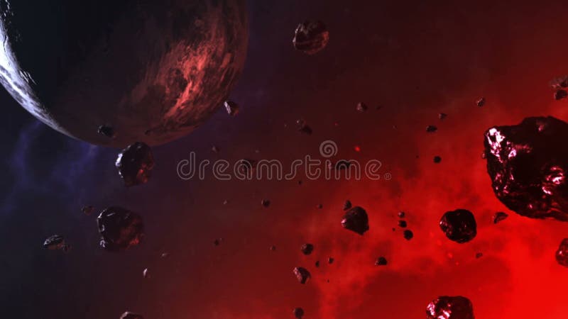 Space Scene. the Planet Rotates on Its Axis Stock Footage - Video of ...