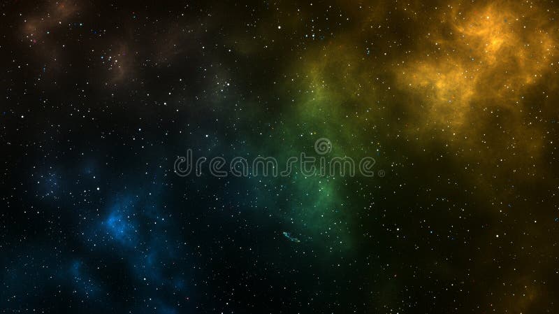 Space Scene. Colorful Nebula with Two Trails. NASA Elements. 3D ...