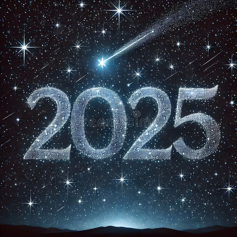 Space Scene 2025 Cosmic Design Stock Illustration - Illustration of ...