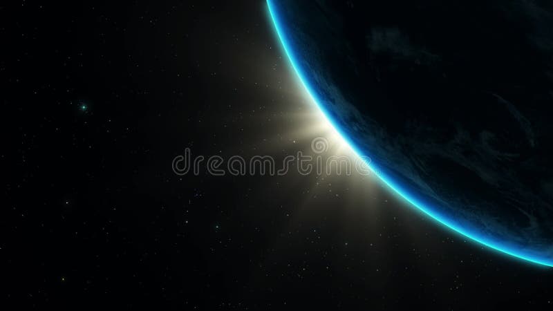 Space Scene. the Planet Rotates on Its Axis Stock Footage - Video of ...
