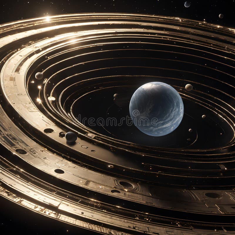 A Space Scene that Portrays a Concept of a Multi-dimensional or ...