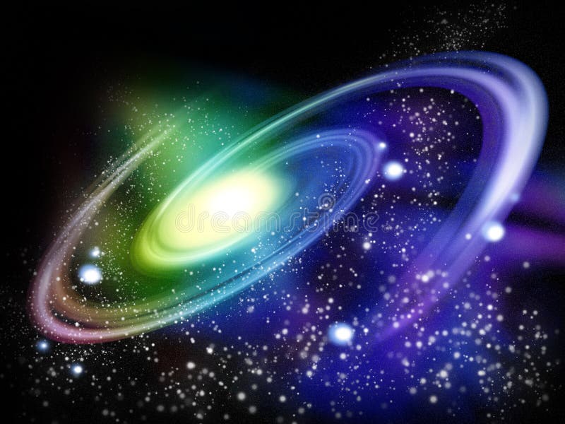 Space scene stock illustration. Illustration of background - 75755144