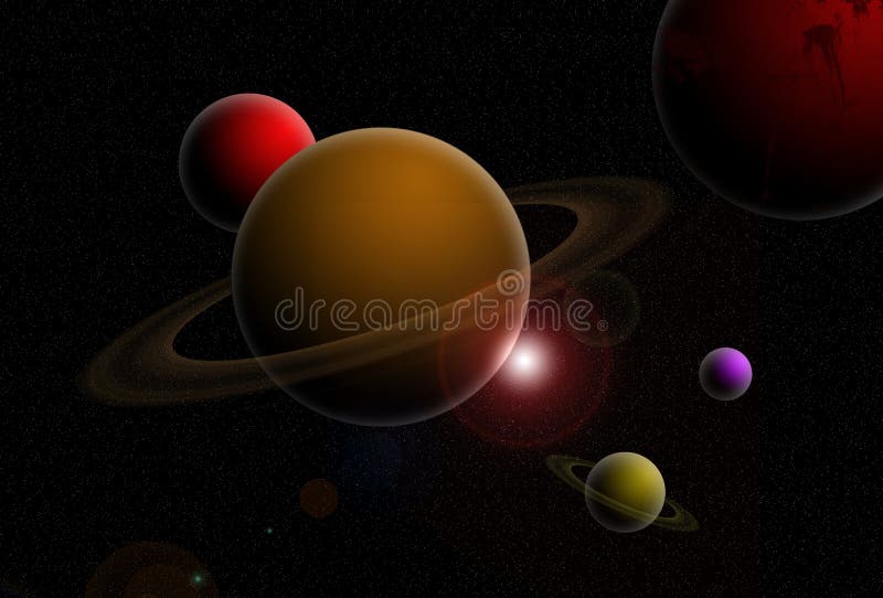 Space scenery stock illustration. Illustration of astral - 9053627