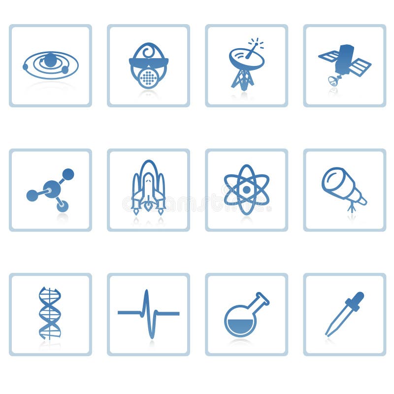 Space and Science icon I stock illustration. Illustration of electron ...
