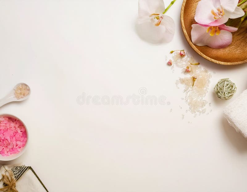 Space Setting on White Background Flatlay - Minimalist Interior Design ...