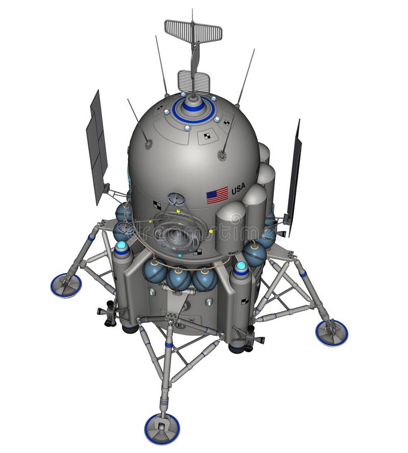 Space Opera: Space Ship Isolated on White 3-d-Illustration Stock ...