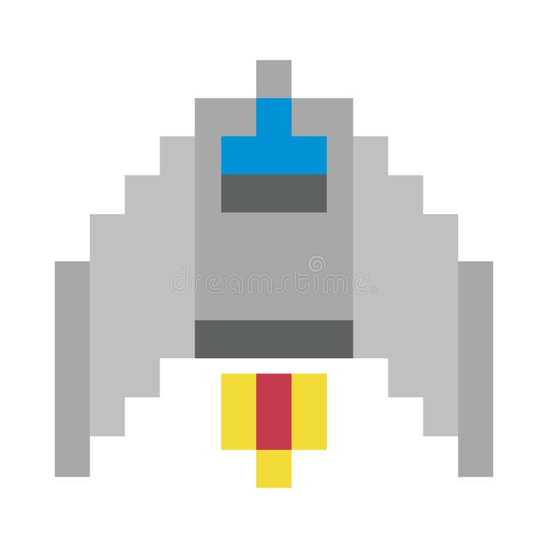 8 Bit Rocket Ship Stock Illustrations – 88 8 Bit Rocket Ship Stock ...