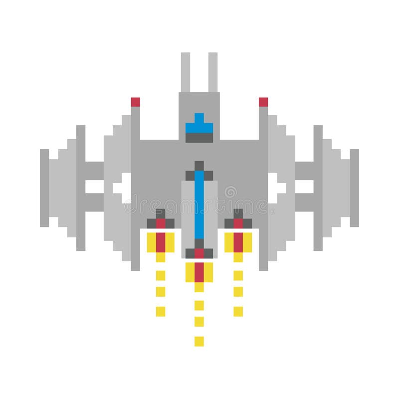 8 Bit Rocket Ship Stock Illustrations – 88 8 Bit Rocket Ship Stock ...