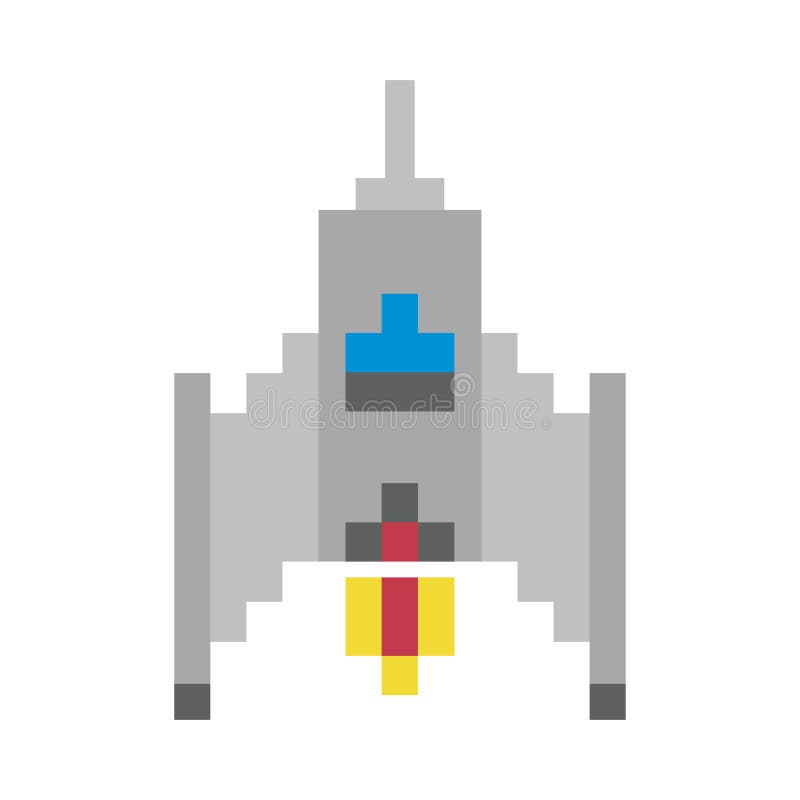 Space Ship Pixel Stock Illustrations – 513 Space Ship Pixel Stock ...