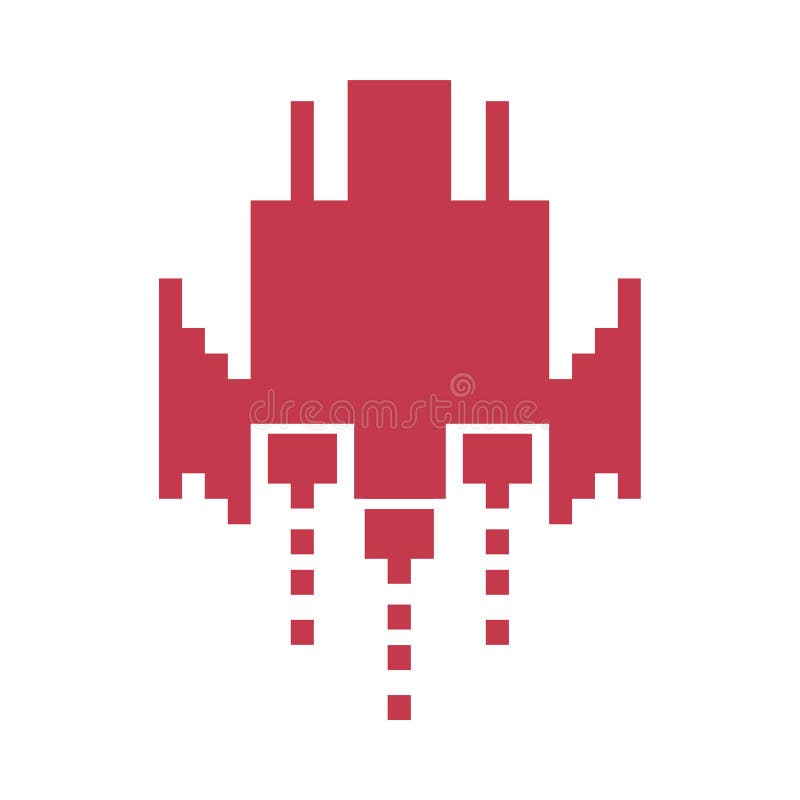 8 Bit Rocket Ship Stock Illustrations – 88 8 Bit Rocket Ship Stock ...