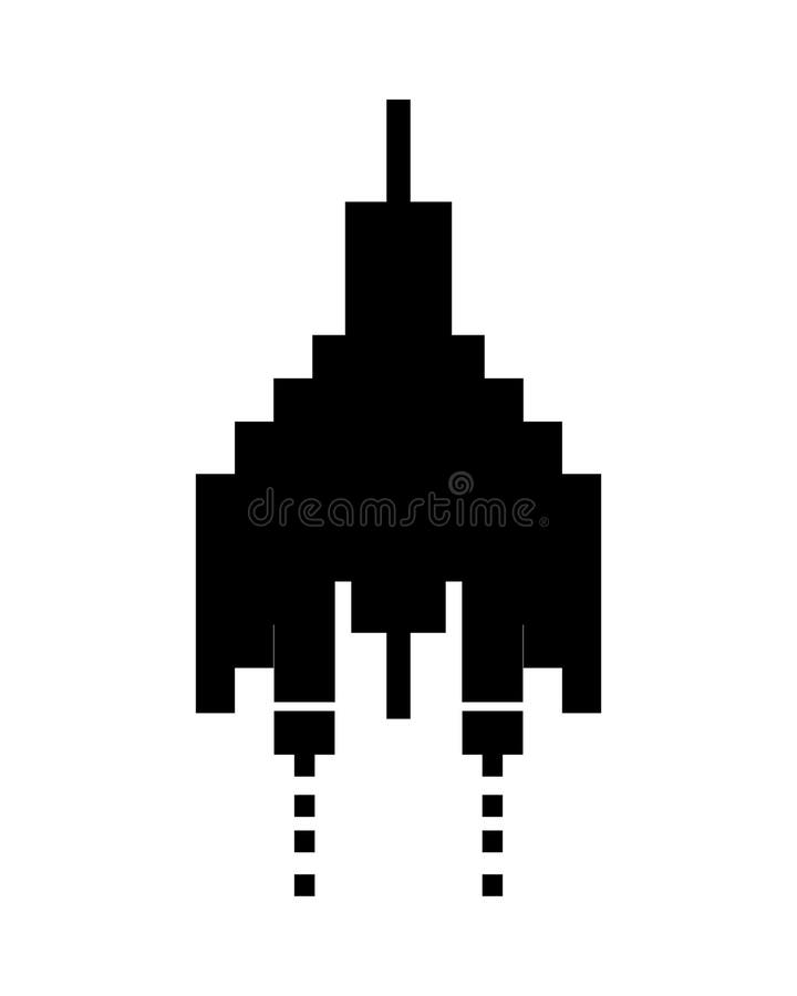 8 Bit Rocket Ship Stock Illustrations – 88 8 Bit Rocket Ship Stock ...