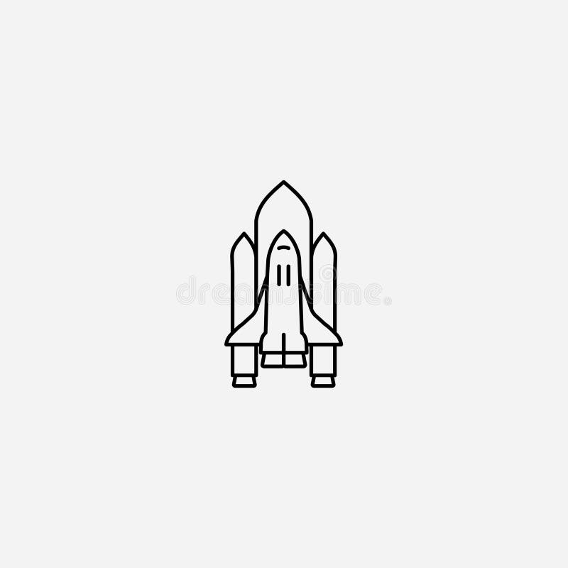 Space Ship Vector Icon Sign Symbol Stock Vector - Illustration of ...