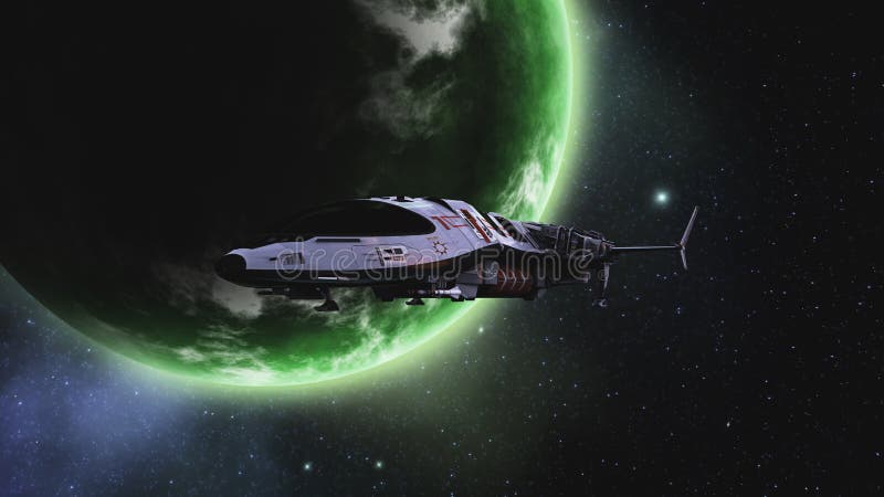Space ship stock illustration. Illustration of technology - 51606650