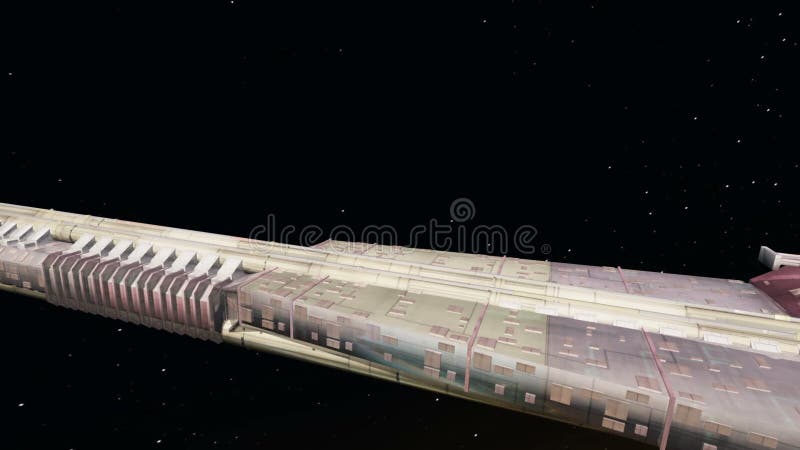 Futuristic Space Ship. Realistic Metal Surface Ship, Displacement and ...