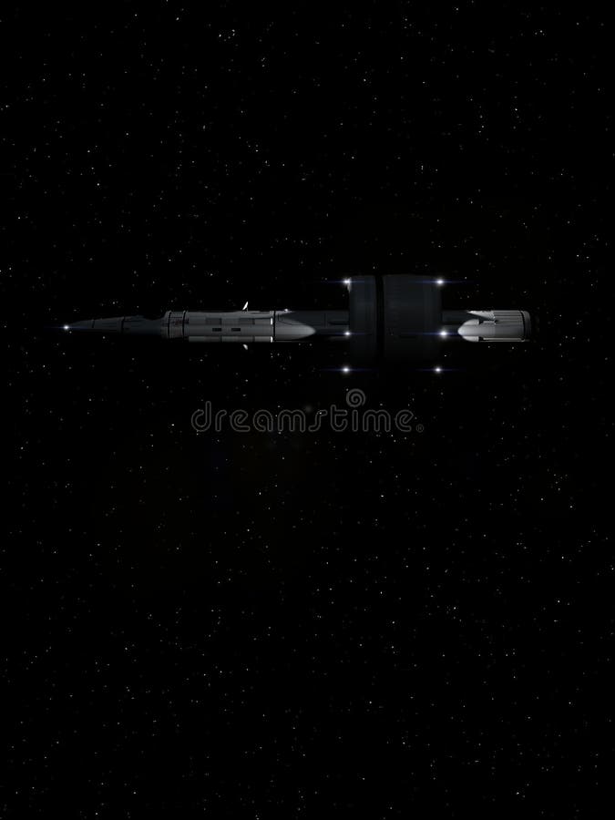 Space Ship Interstellar Flight 8 Stock Illustration - Illustration of ...
