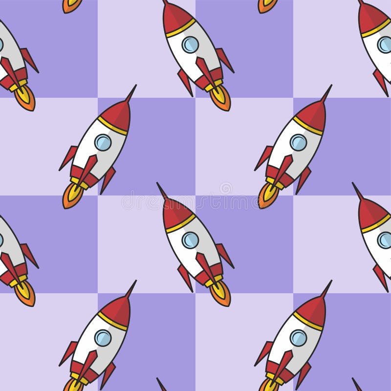 Space Ship Rocket Shuttle Cartoon Art Stock Vector - Illustration of ...