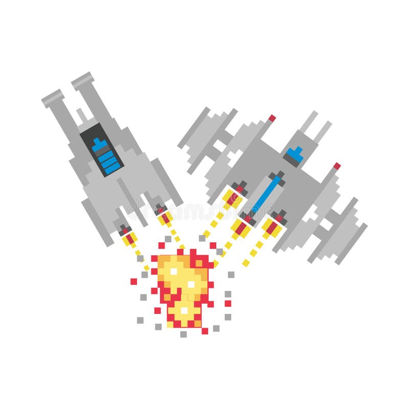8 Bit Rocket Ship Stock Illustrations – 88 8 Bit Rocket Ship Stock ...