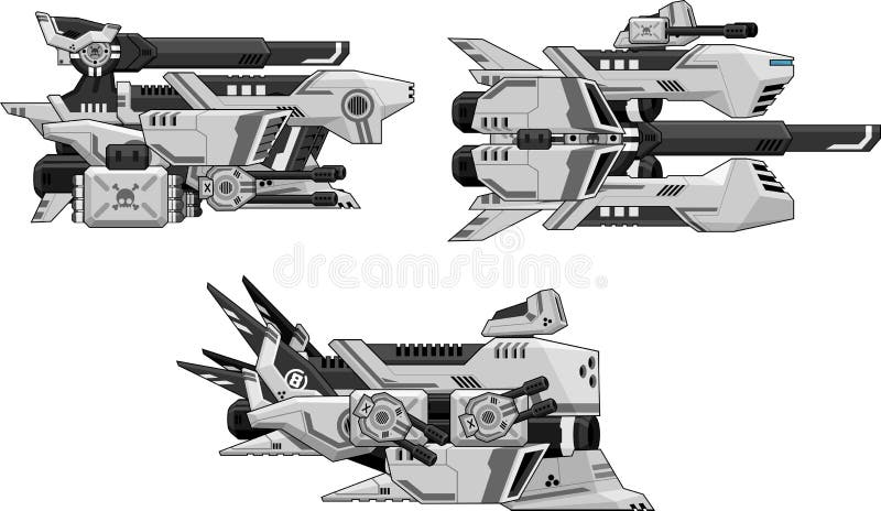Space Shooter Game Assets Pack Stock Vector - Illustration of ...