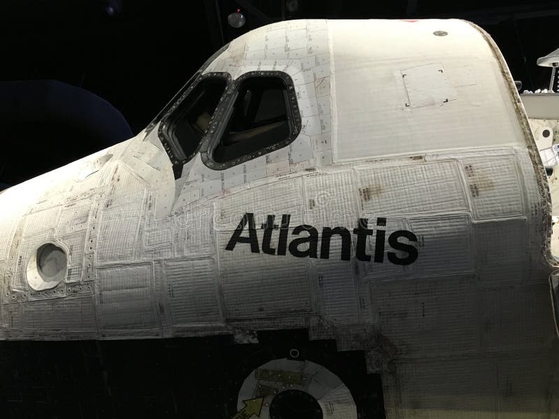 Space Shuttle Atlantis Close-Up, NASA Artifact, USA Space Program Editorial Photography - Image ...