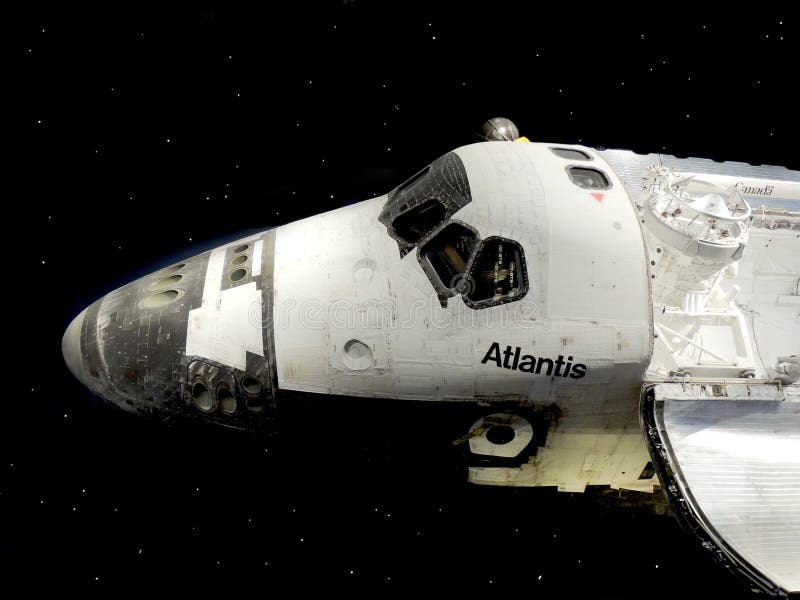 Shuttle Atlantis at Kennedy Space Center in Florida. Editorial ...
