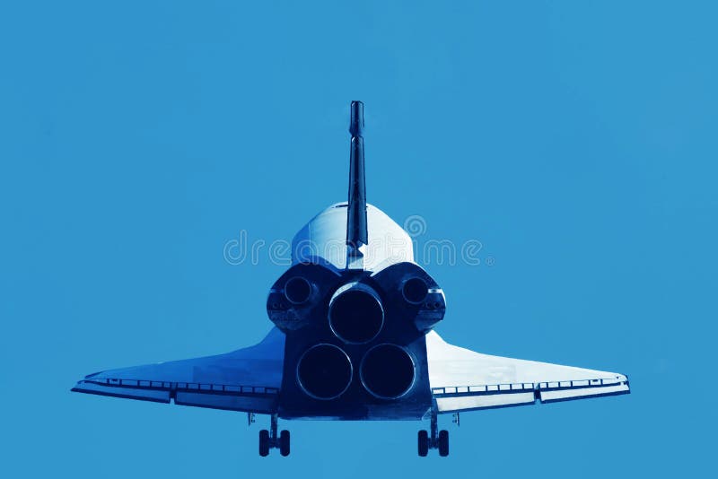 Space Shuttle from Behind, Taking Off. Elements of this Image Furnished ...