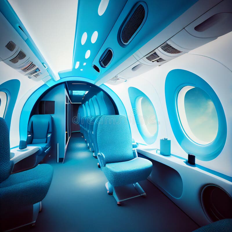 Spaceship Cabin Interior with Digital Instruments Stock Image - Image ...