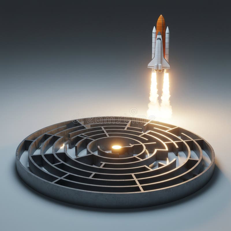 A Space Shuttle, Emitting Bright Exhaust Flames, Ascends Vertically in ...