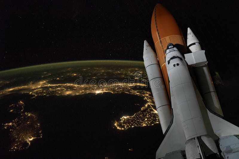 Space Shuttle Fly To the Earth Orbit Elements of this Image Furnished ...